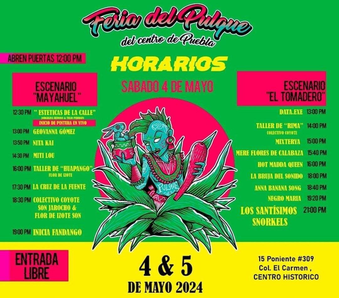 Feria del Pulque 2024 en Puebla: horarios y cartelera | Tendencias Puebla